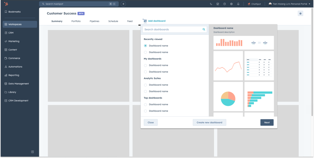 Platform Dashboard – Tien Works